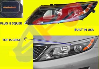 AUTOFiT Inc. HEAD LAMP 14-15(N-HYBRID) LH HALOGEN W/O LED USA OPTIMA
