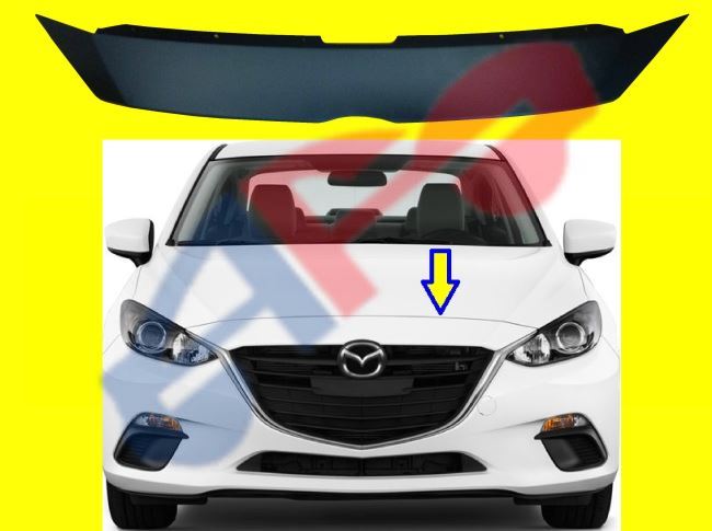 AUTOFiT Inc. GRILLE MOULDING 14-16 UPPER PTD MZ3