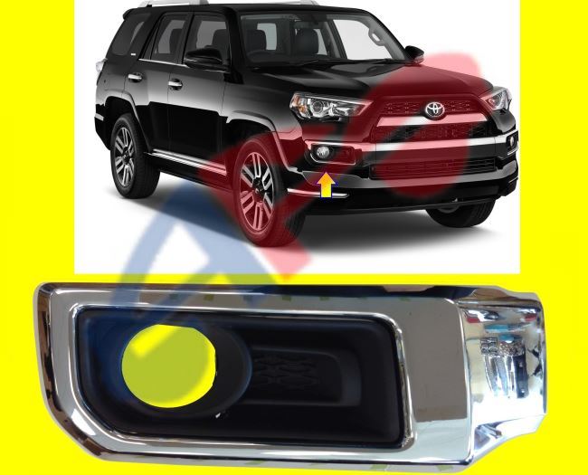 AUTOFiT Inc. FOG LAMP BEZEL 14-21 RH W/ CHR TRIM 4RUNNER