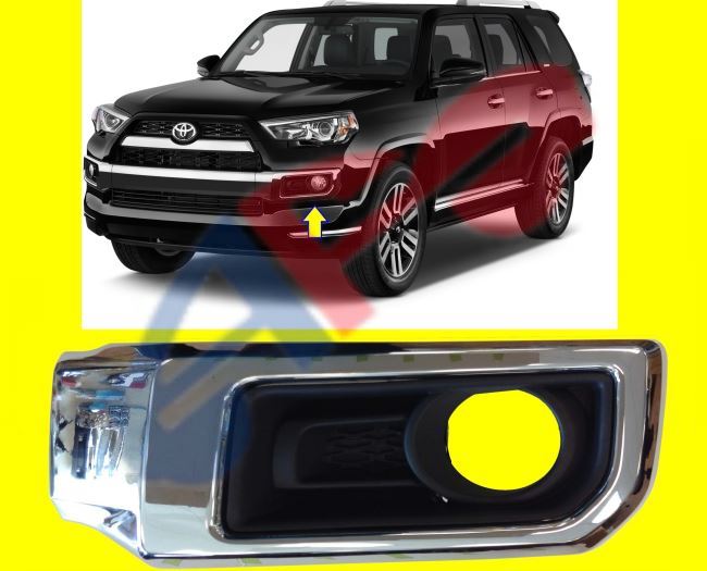 AUTOFiT Inc. FOG LAMP BEZEL 14-21 LH W/ CHR TRIM 4RUNNER
