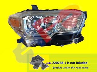 AUTOFiT Inc. HEAD LAMP 16-18 RH HALOGEN CHR W/O LED DRL TACOMA
