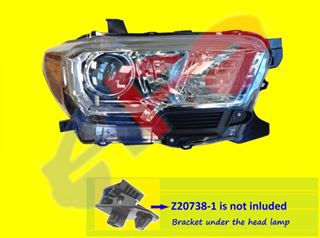 AUTOFiT Inc. HEAD LAMP 16-17 RH HALOGEN BLK W/O LED DRL TACOMA
