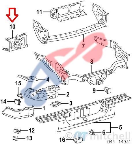 AUTOFiT Inc. BUM BRACKET 14-21 RH RR TO REINF TUNDRA