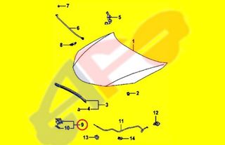 AUTOFiT Inc. HOOD LATCH 14-19 W/KEYLESS-ENTRY COROLLA