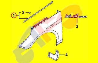 AUTOFiT Inc. MOULDING FEND 15-17(N-HYBRID) RH/16-17(HYBRID) SONATA