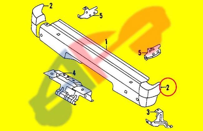 AUTOFiT Inc. . BUMPER END 91-97 LH/RR BLK (RODEO)