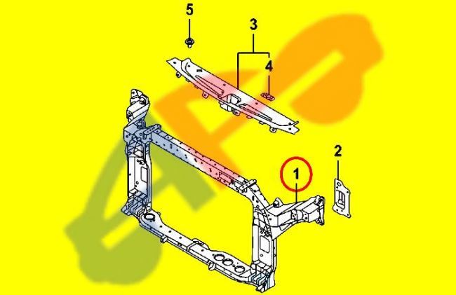 AUTOFiT Inc. RAD SUPPORT 17-21 FWD SPORTAGE