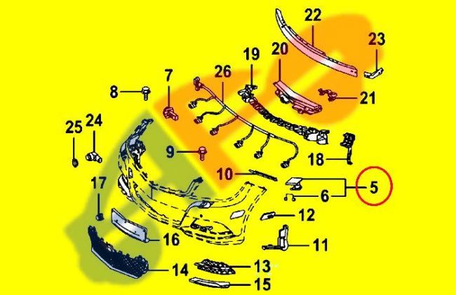 AUTOFiT Inc. HEAD LAMP WASHER COVER 12-14 LH SDN/12-15 CPE C-CLASS