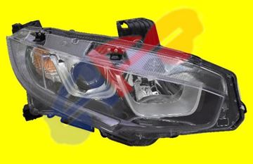 AUTOFiT Inc. HEAD LAMP 16-18 LH HALOGEN USA-BUILT SDN/CPE(19-20 1.5L SI ...
