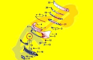 AUTOFiT Inc. BUM GRILLE 18-20(N-HYBRID) W/SENSOR XLE CAMRY