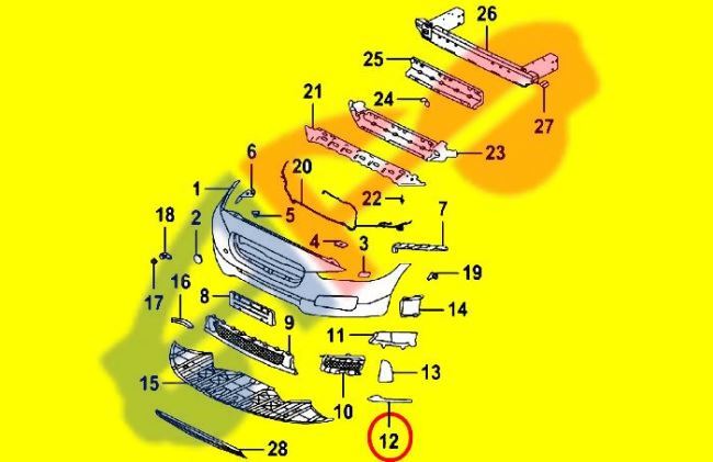 AUTOFiT Inc. . BUM GRILLE MOLDING 17-19 LH R-SPORT XE