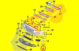 AUTOFiT Inc. . BUM GRILLE MOLDING 17-19 LH R-SPORT XE