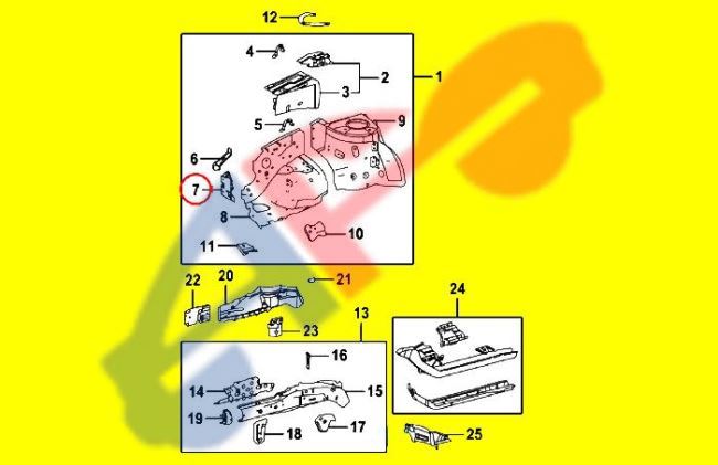 AUTOFiT Inc. BRACKET 14-19 RH FT FENDER EXTENSION COROLLA