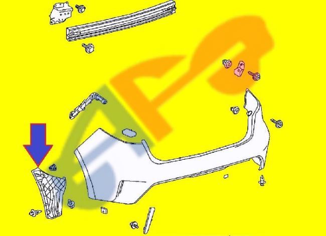 AUTOFiT Inc. BRACKET 20-22 (SEAL) RR LH SIDE SDN COROLLA