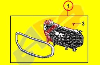 AUTOFiT Inc. GRILLE 18-21 CHR/PTD SL/SLE TERRAIN