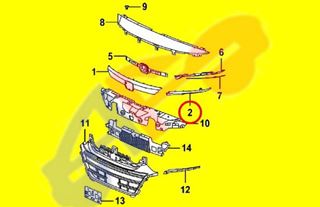 AUTOFiT Inc. GRILLE MLDG EXT 18-20 RH EX/EX-L/LX/TOURING SDN ACCORD