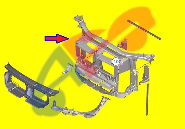 AUTOFiT Inc. RADIATOR SUPPORT 12-15 W/O M-PKG BMW X1