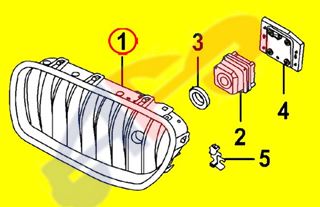 AUTOFiT Inc. GRILLE 15-19 LH XLINE X6