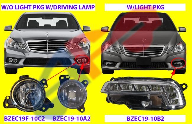 AUTOFiT Inc. FOG LAMP 10-16 LH W/DRIVING LAMP, W/O LIGHT PKG E-CLASS