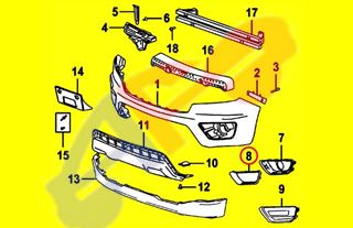 AUTOFiT Inc. FOG LAMP MLDG 15-20 LH CHR COLORADO