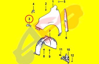 AUTOFiT Inc. BRACKET 18-22 FT LH FENDER FT EQUINOX