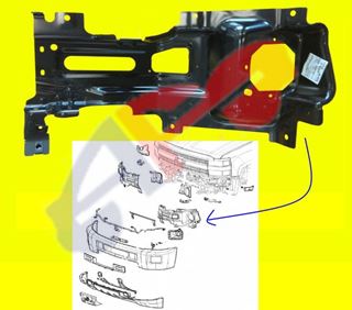 AUTOFiT Inc. BRACKET 15-19 LH FT FACE BAR 2500/3500 HD SILVERADO