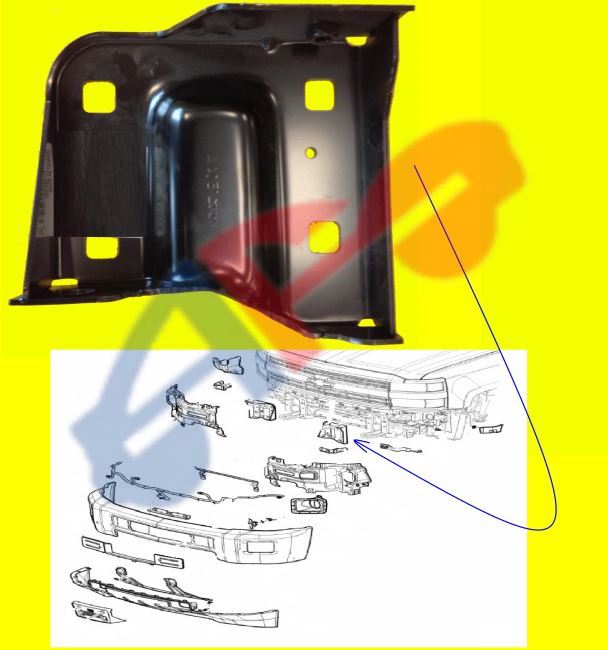AUTOFiT Inc. BRACKET 15-19 LH FT INNER 2500/3500 HD SILVERADO/SIERRA ...