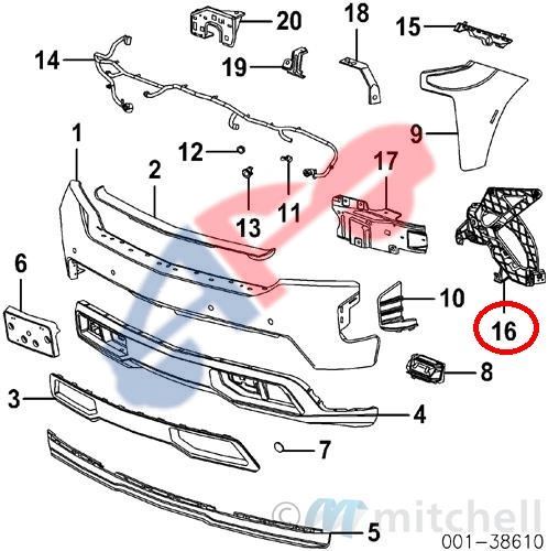 AUTOFiT Inc. BRACKET 19-21 FT LH OUTER 1500 SILVERADO