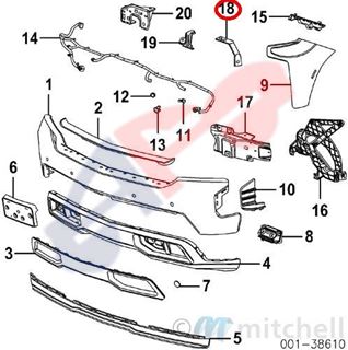 AUTOFiT Inc. BRACKET 19-21 FT RH BMP BRACE 1500 SILVERADO