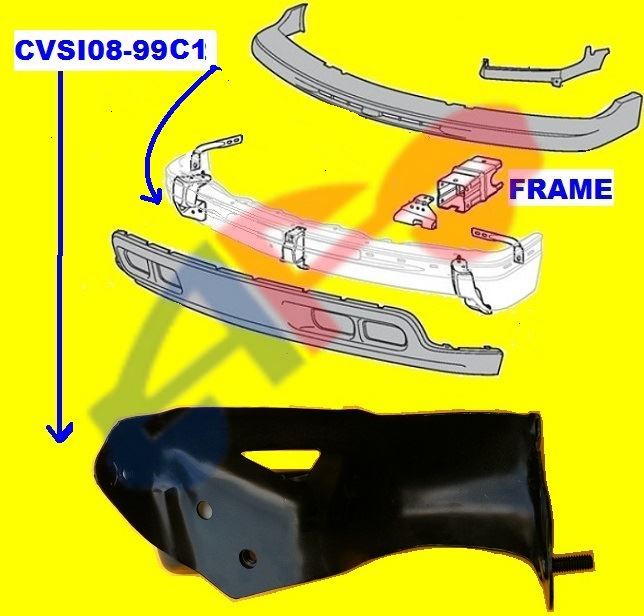 AUTOFiT Inc. BRACKET 99-02 FT RH OUTER INBUM SILVERADO/00-02 SUBARBAN ...