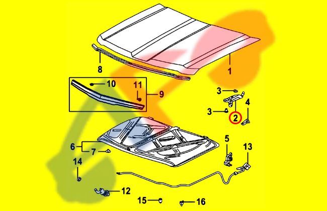 AUTOFiT Inc. HOOD HINGE 15-20 LH TAHOE/ESCALADE/SUBURBAN/YUKON