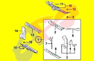 AUTOFiT Inc. RAD SUPPORT ASSY 20-22 USA-BUILT 1.8L SDN COROLLA