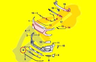 AUTOFiT Inc. GRILLE GARNISH 18-21 LOWER W/FOG W/OCOLLISION KONA OEM