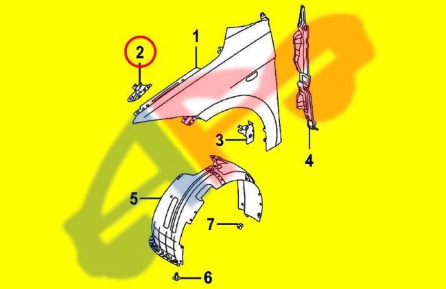 AUTOFiT Inc. BRACKET 17-18 FT LH FENDER UPPER SDN ELANTRA