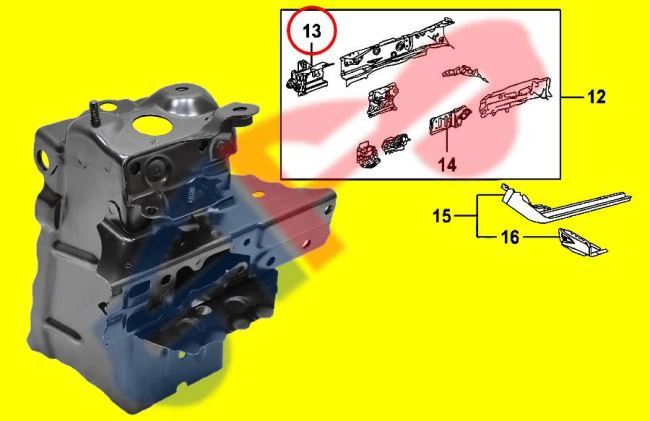 AUTOFiT Inc. BRACKET 18-21 FT LH SIDEMEMBER USA-BUILT CAMRY/19-21 AVALON/ES