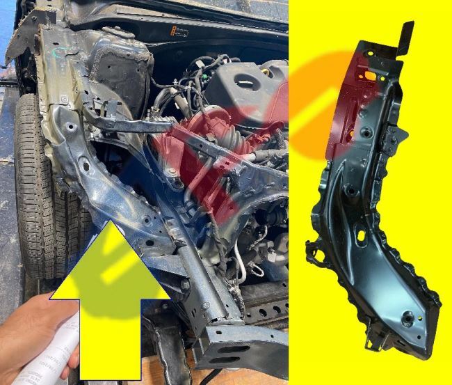 AUTOFiT Inc. RAD SUPP(APRON) 16-21 RH EXTENSION ASSY MALIBU