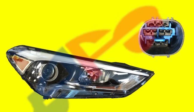 AUTOFiT Inc. HEAD LAMP 16-18 RH HALOGEN W/LED LAMP TUCSON