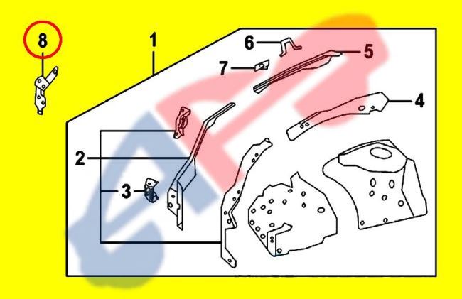 AUTOFiT Inc. BRACKET 19-21 FT LH FENDER BRACE H/B (20-22) SDN COROLLA
